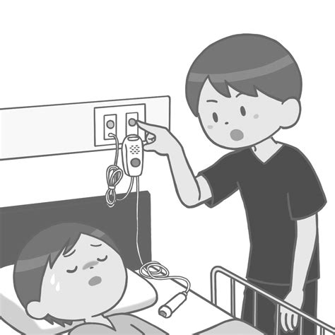 ナースコールを押し応援要請をする看護師のイラスト🎨【フリー素材】｜看護roo カンゴルー