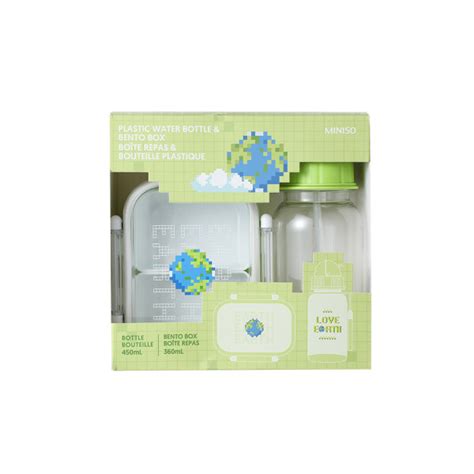 Set Bento Box Y Botella — Miniso Uruguay