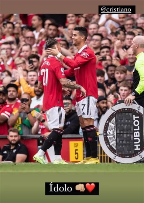 Antony Sends Message To Cristiano Ronaldo After Seeing His Reaction To