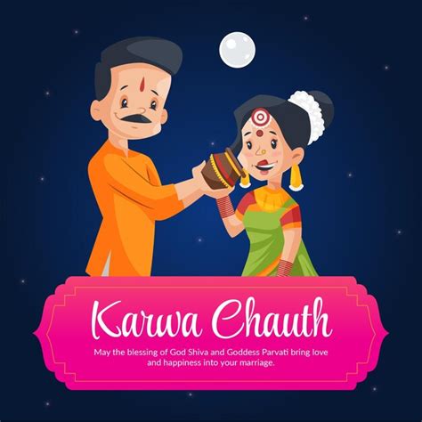 Feliz Karwa Chauth Modelo De Design De Banner Do Festival Indiano