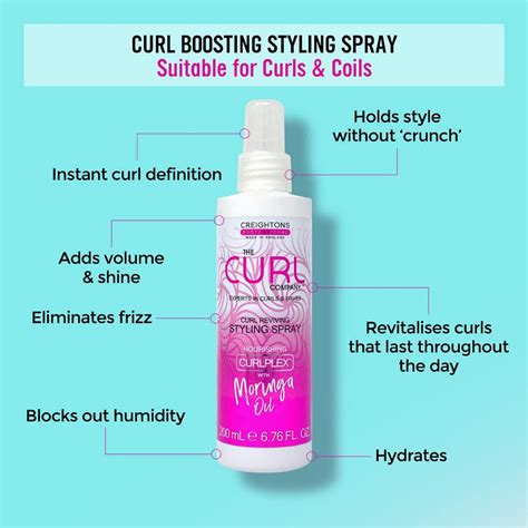 The Curl Company Curl Reviving Styling Spray 200ml Professionally Fo