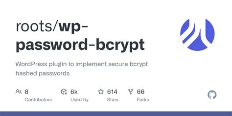 Github Rootswp Password Bcrypt Wordpress Plugin To Implement Secure