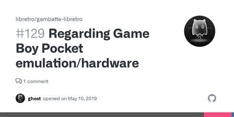 Regarding Game Boy Pocket Emulationhardware · Issue 129 · Libretro