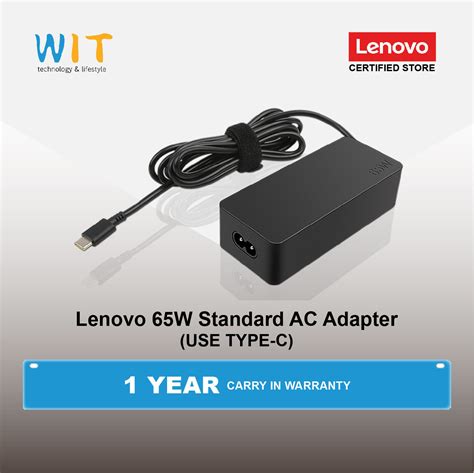 Lenovo 65w Standard Ac Adapter Usb Type C Malaysia 4x20m26283 Lazada