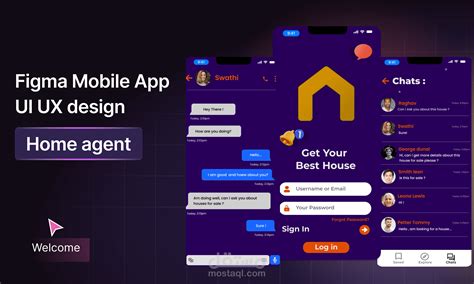 تصميم Ui Ux الرائع لتطبيق العقارات مستقل