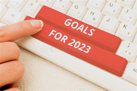 Handwriting Text Goals For 2023 Concept Meaning The Following Things