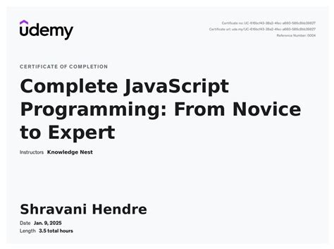 Shravani Hendre On Linkedin Javascript Udemy Lifelonglearning