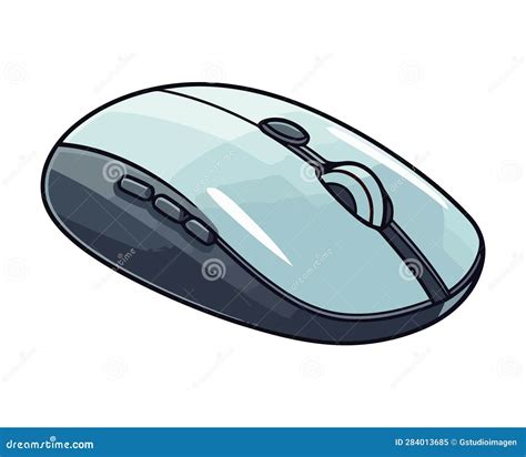 Scrolling Mouse Icon On White Backdrop Stock Vector Illustration Of Cursor Scroll 284013685