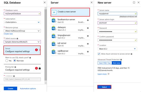 Create an Azure SQL database in the Azure portal Javi 博客园