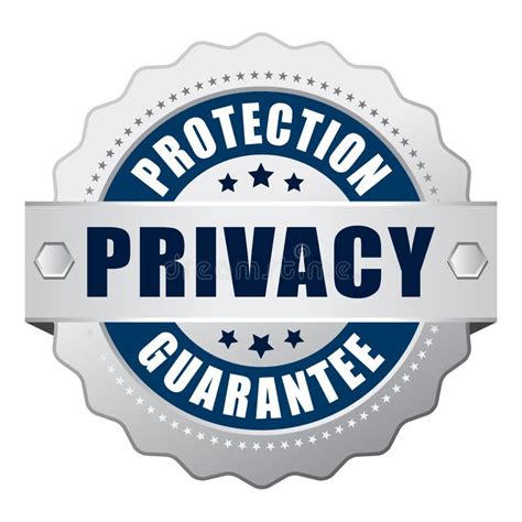 Privacy Security Protection Safety Thinker 3d Words Stock Illustration