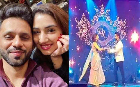 Rahul Vaidya And Disha Parmar Wedding Reception See The Couples First
