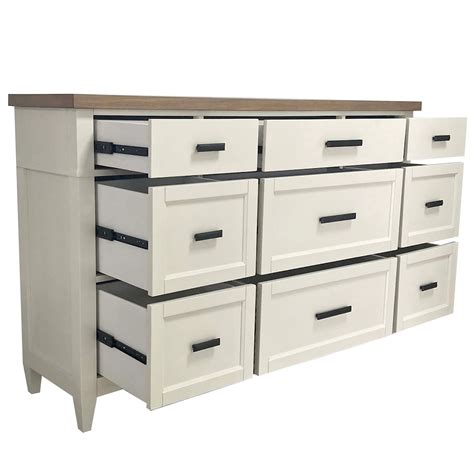 Parker House Americana Modern Bame21689 Cot Modern Farmhouse 9 Drawer