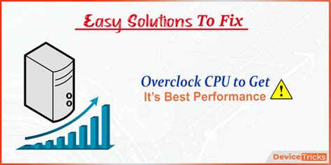 How To Overclock Your Cpu And Boost The Performance Artofit