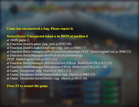 Bug Encounter On Battle With Yanfly And Olivia Plugin RPG Maker Forums