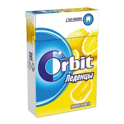 Леденцы Ригли Орбит Лимон и мята 35г - купить с доставкой | Интернет ...
