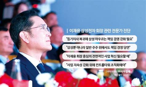 뉴삼성 ③이재용 등기이사 복귀해 기업가치 높여야 아시아경제 Core