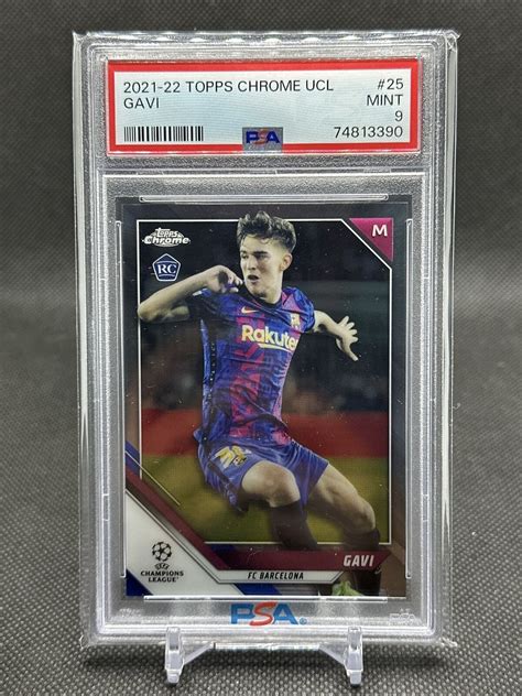 2021 22 Topps Chrome Ucl Refractor 25 Gavi Rc For Sale Online Ebay