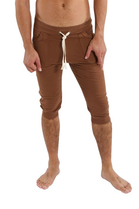 Cuffed Yoga Pants Solid Chocolate 4 Rth