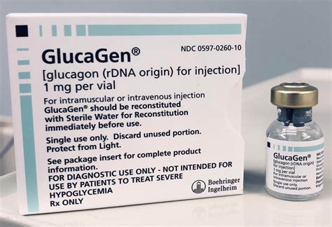Glucagen Glucagon For Injection 1mg Vial —