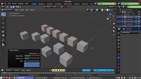 Blender 2 8 alinear múltiples objetos YouTube
