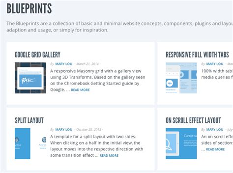 Blueprints Codrops Blueprints User Interface Design User Experience Design