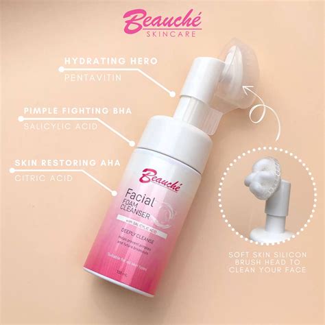 Beauche Facial Foam Cleanser W Salicylic Acid 100ml Love Rys Australia Love Rys Australia