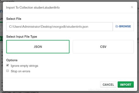 使用mongodb Compass数据库可视化管理工具操作mongodb数据库进行增删改查，数据导入导出mongodb Compress Csdn博客