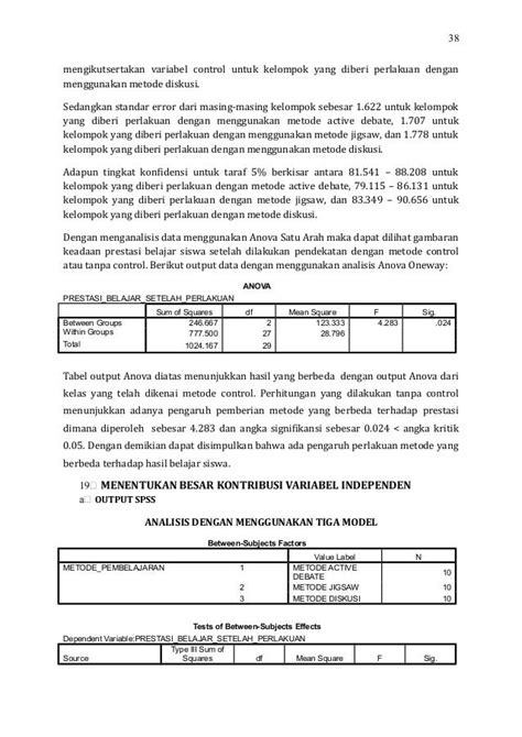 Contoh Analisis Data Statistika Menggunakan Spss 16 0 Mulai Entri D…