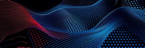 Neoncolored Lines Forming A Glowing Tunnel Premium AI Generated Image