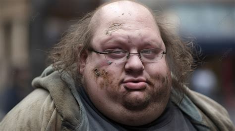 Fat Old Man Looking At The Camera Background Ugly Person Picture Ugly