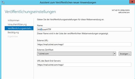 Exchange 2013 SP1 MAPI Over Webanwendungsproxy