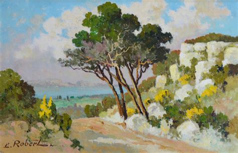 Robert Etienne 1875 1959 Paysage De Provence Galeriesaintcharles