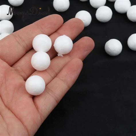 Phenovo 100pcs 15mm Diy Party White Modelling Craft Polystyrene Foam