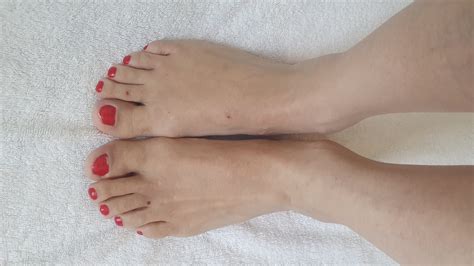 Bare Feet Painted Toes Pantyhose Clad Feet Fun With Feet