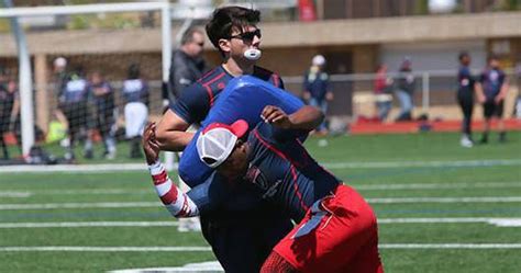Tec Football Blue And Red