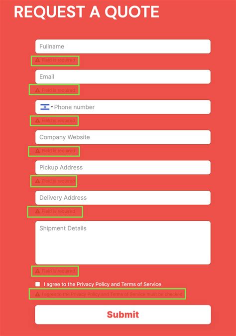 required field error message texts customize style feature requests softr community