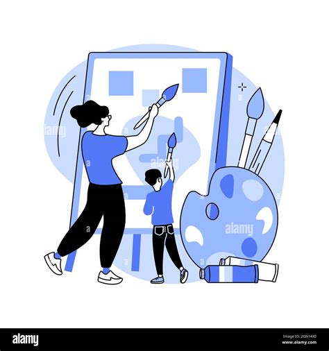 Painting Abstract Concept Vector Illustration Stock Vector Image Art Alamy