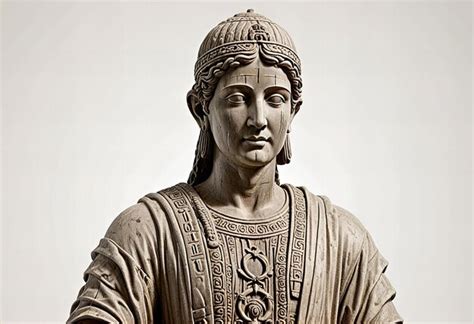 Oracle Statue On A White Background Premium Ai Generated Image