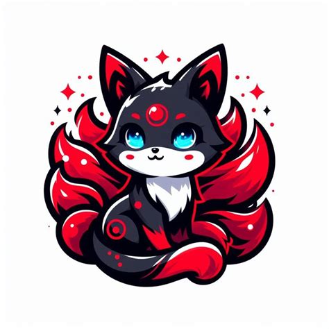 Mystic Ember Kitsune Cute Fox Drawing Cute Animal Drawings Cute