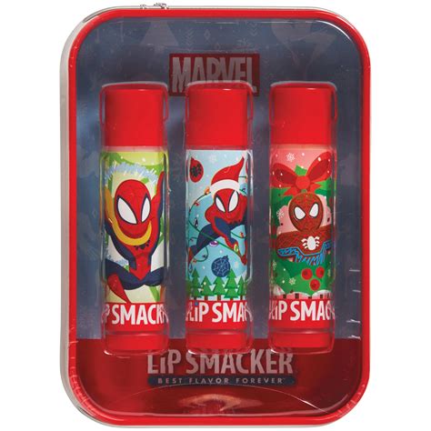Lipsmacker Spiderman Holiday Lip Tin Set Shop Lip Balm And Treatments