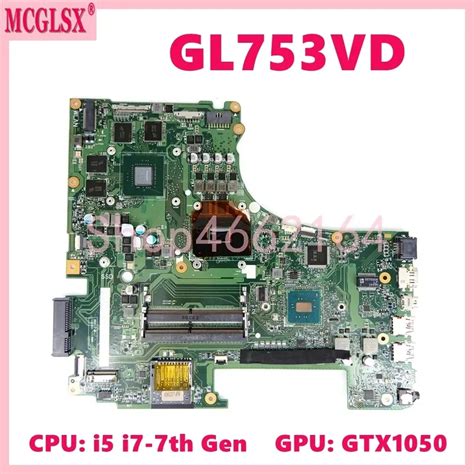 Asus-GL753VD-i5-i7-7th-CPU-GTX1050-GTX1050ti-GL753VD-GL753VE-FX753V ...