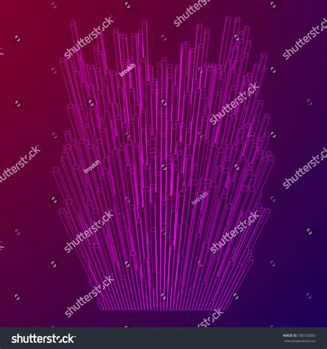 Big Data Visualization Machine Learning Algorithms Stock Vector