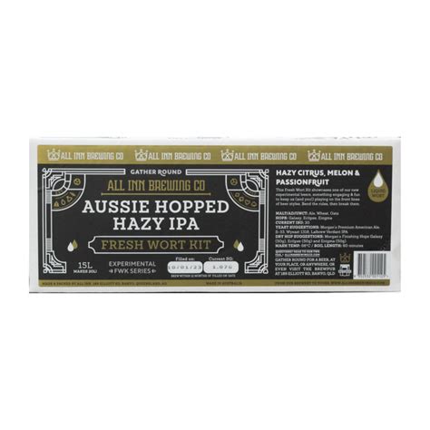All Inn Brewing Co Aussie Hopped Hazy Ipa Fresh Wort Kit — Newcastle