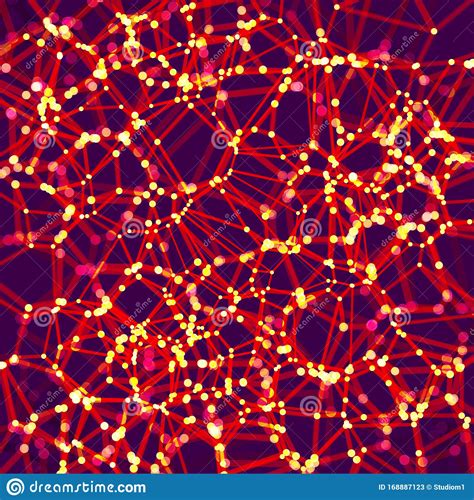 Lattice Structure Science Or Technology Background Graphic Design 3d Grid Surface Stock