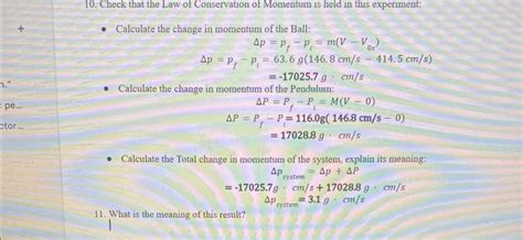 Solved Calculate The Change In Momentum Of The Ball Chegg