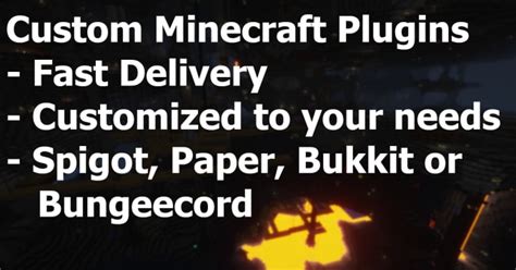 Euch Ein Custom Minecraft Plugin Programmieren By Floriankaplenig Fiverr