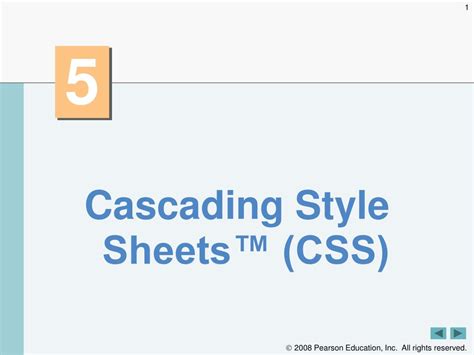 Ppt Cascading Style Sheets™ Css Powerpoint Presentation Free