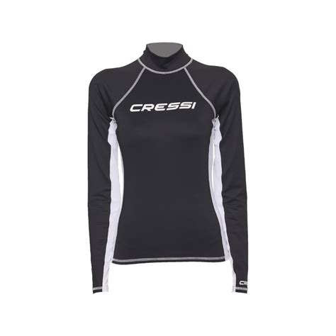 Cressi Rash Guard For Women Black Long Sleeves M