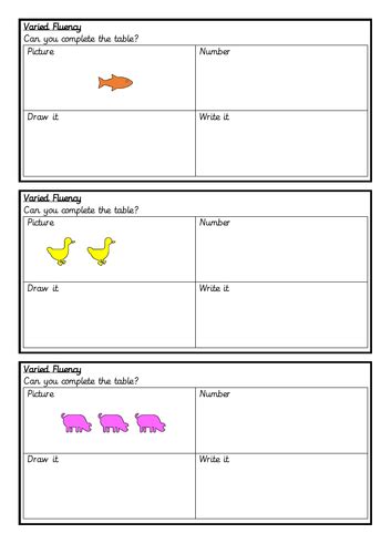 Representing Objects Autumn Block 1 Year 1 Teaching Resources