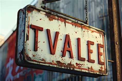 A Large Sign That Says Value On It Premium Ai Generated Image